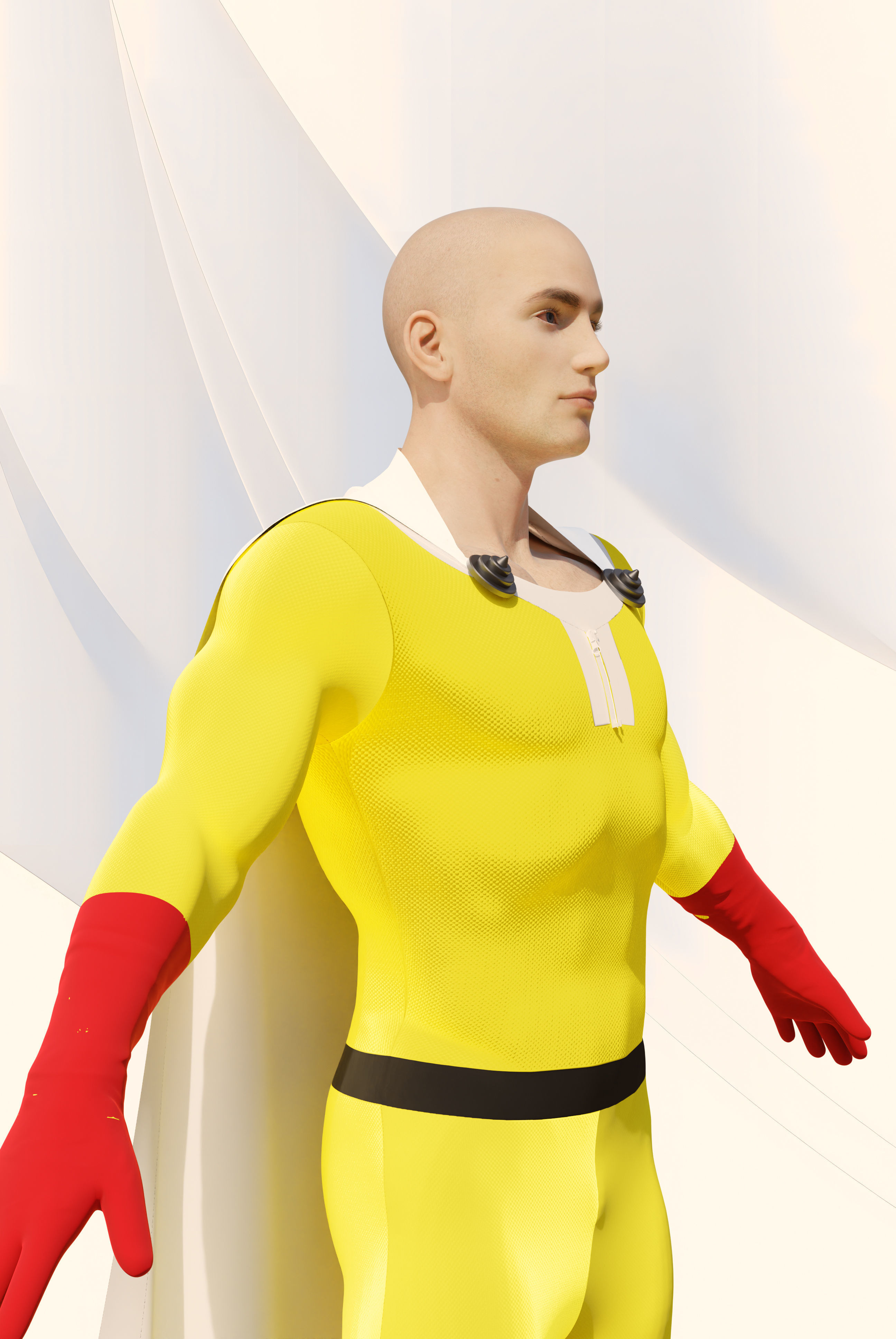 SAITAMA ONE PUNCH MAN 3D model rigged | CGTrader