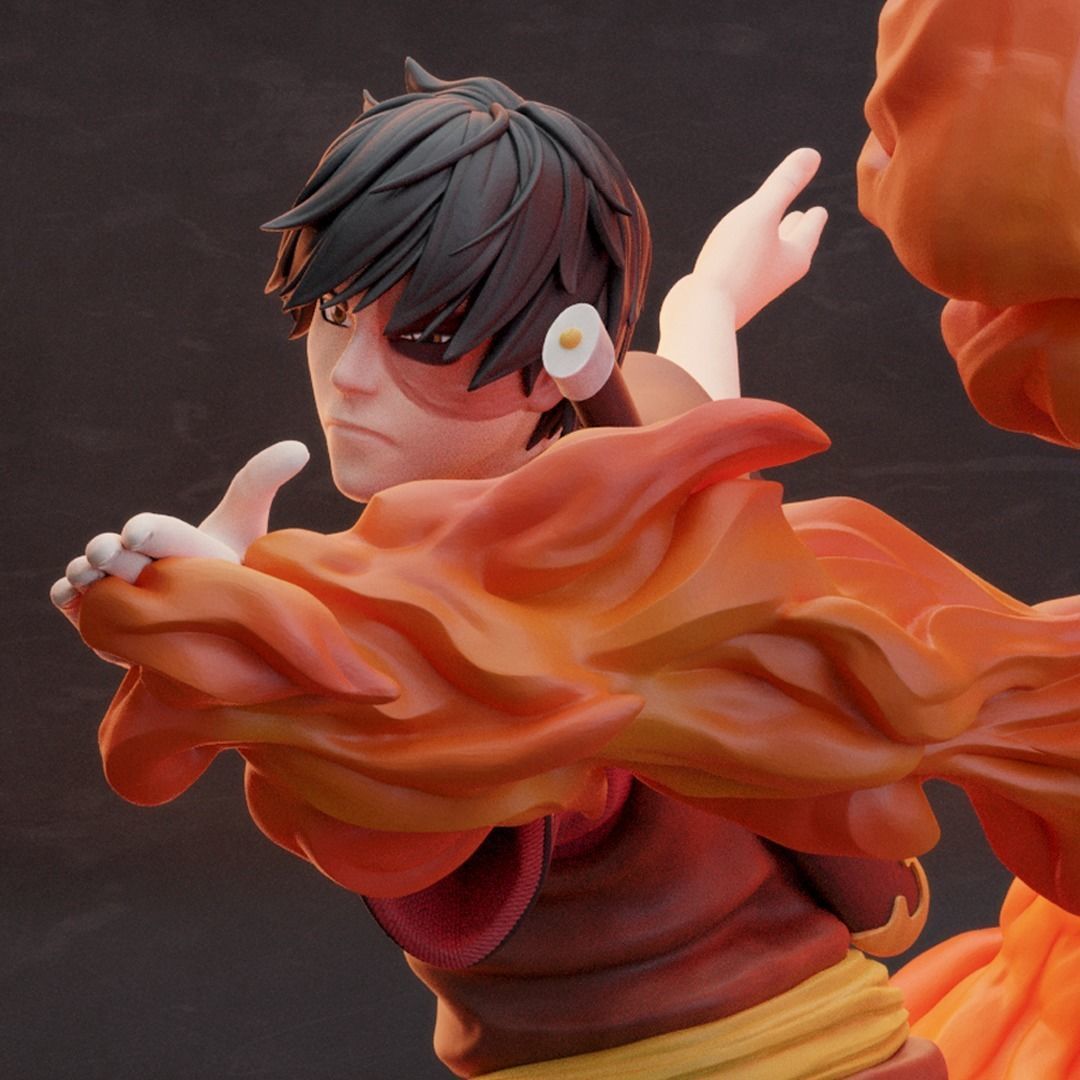 Zuko Statue 178mm - Avatar The Last Airbender 3D model 3D printable ...