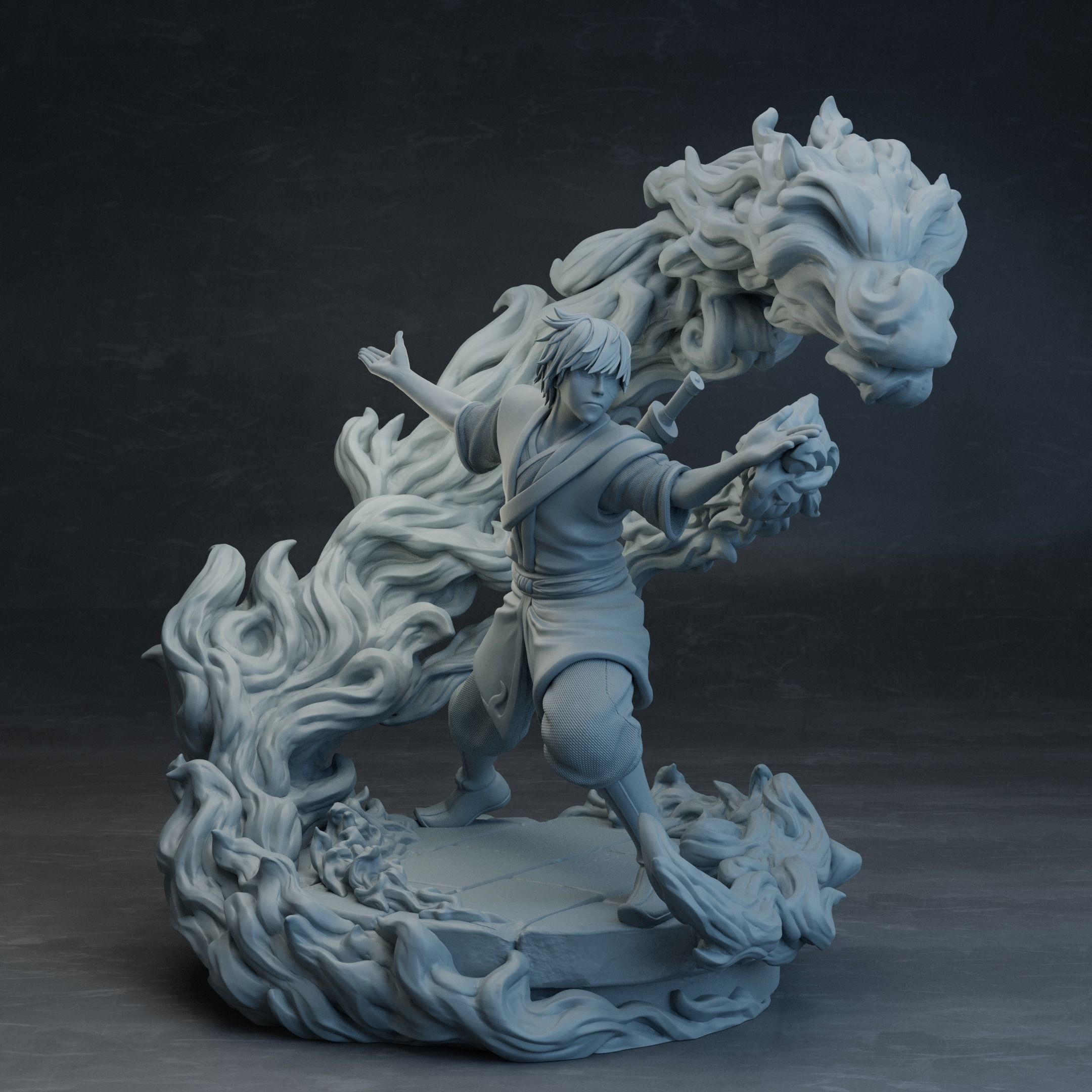 Zuko Statue 178mm - Avatar The Last Airbender 3D model 3D printable ...