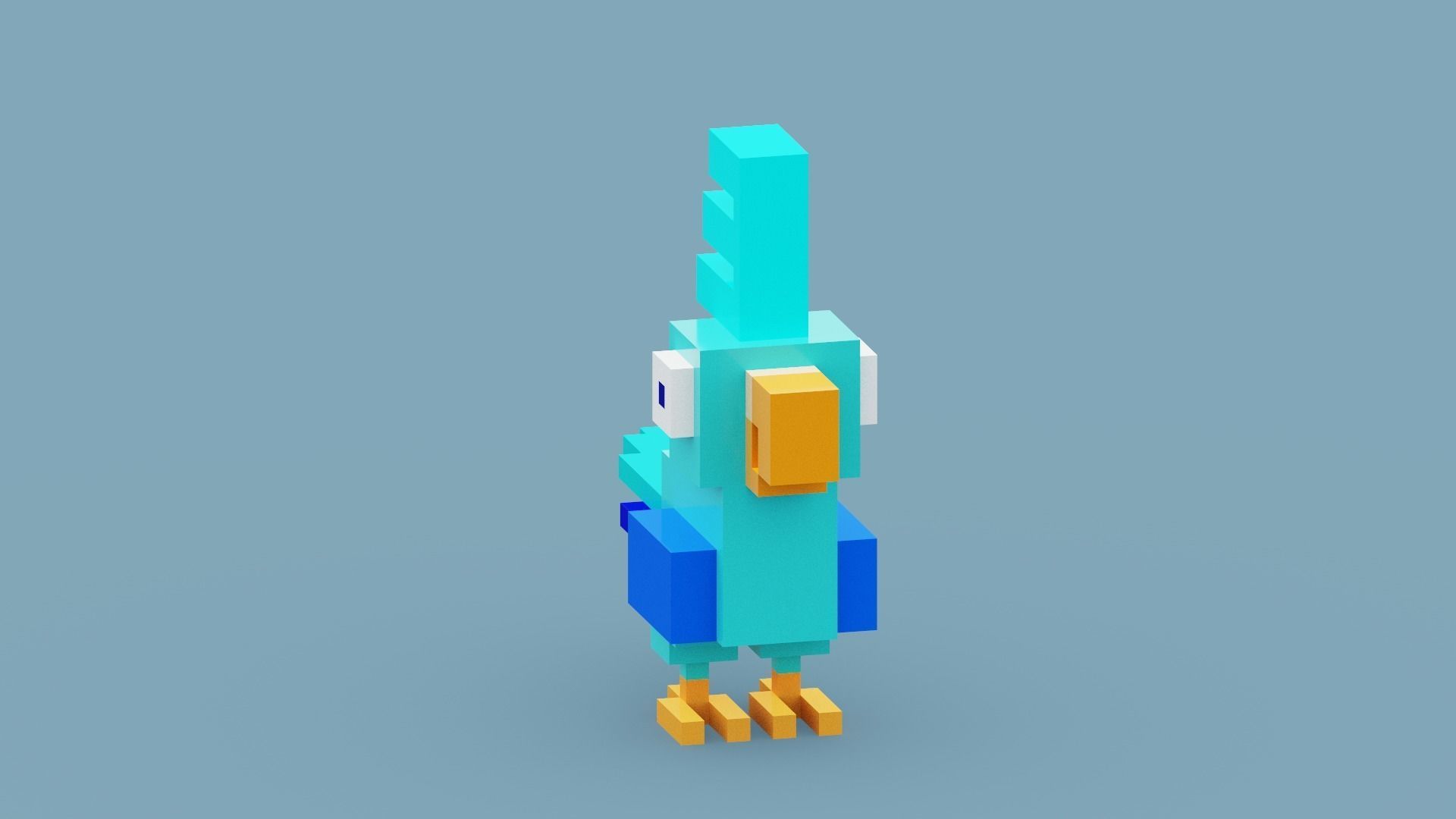 3D model Voxel Blue Bird VR / AR / low-poly | CGTrader