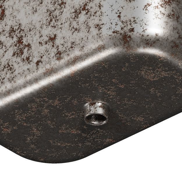 Rusty Kitchen Sink Drainboard 3D model | CGTrader