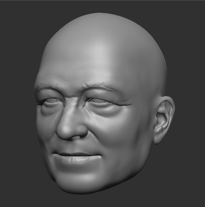 SIR ALEX FERGUSON HEAD WITHOUT HAIR 3D STL FOR PRINT 3D model 3D ...