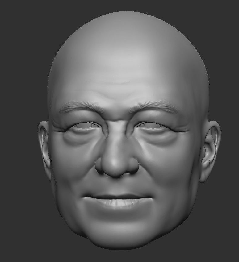 SIR ALEX FERGUSON HEAD WITHOUT HAIR 3D STL FOR PRINT 3D model 3D ...