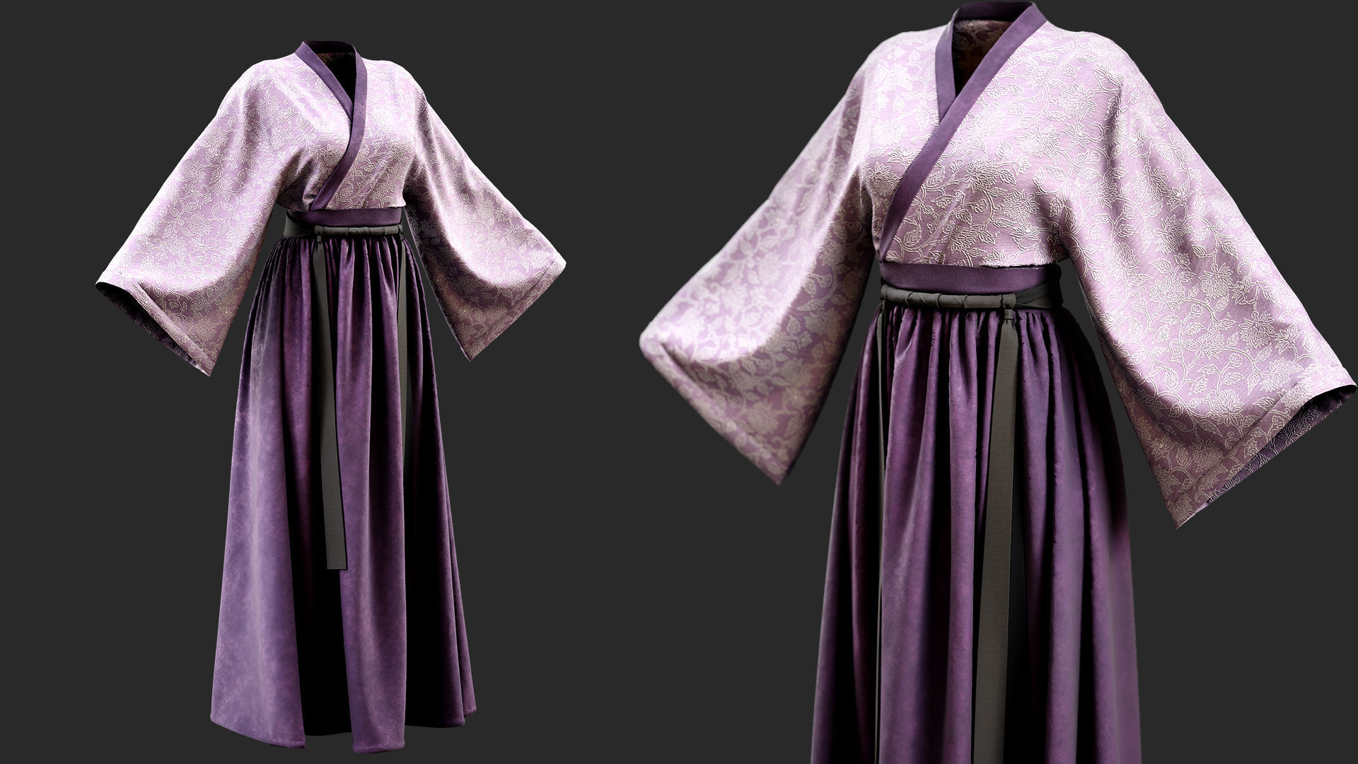 Hanfu Dress free 3D model | CGTrader