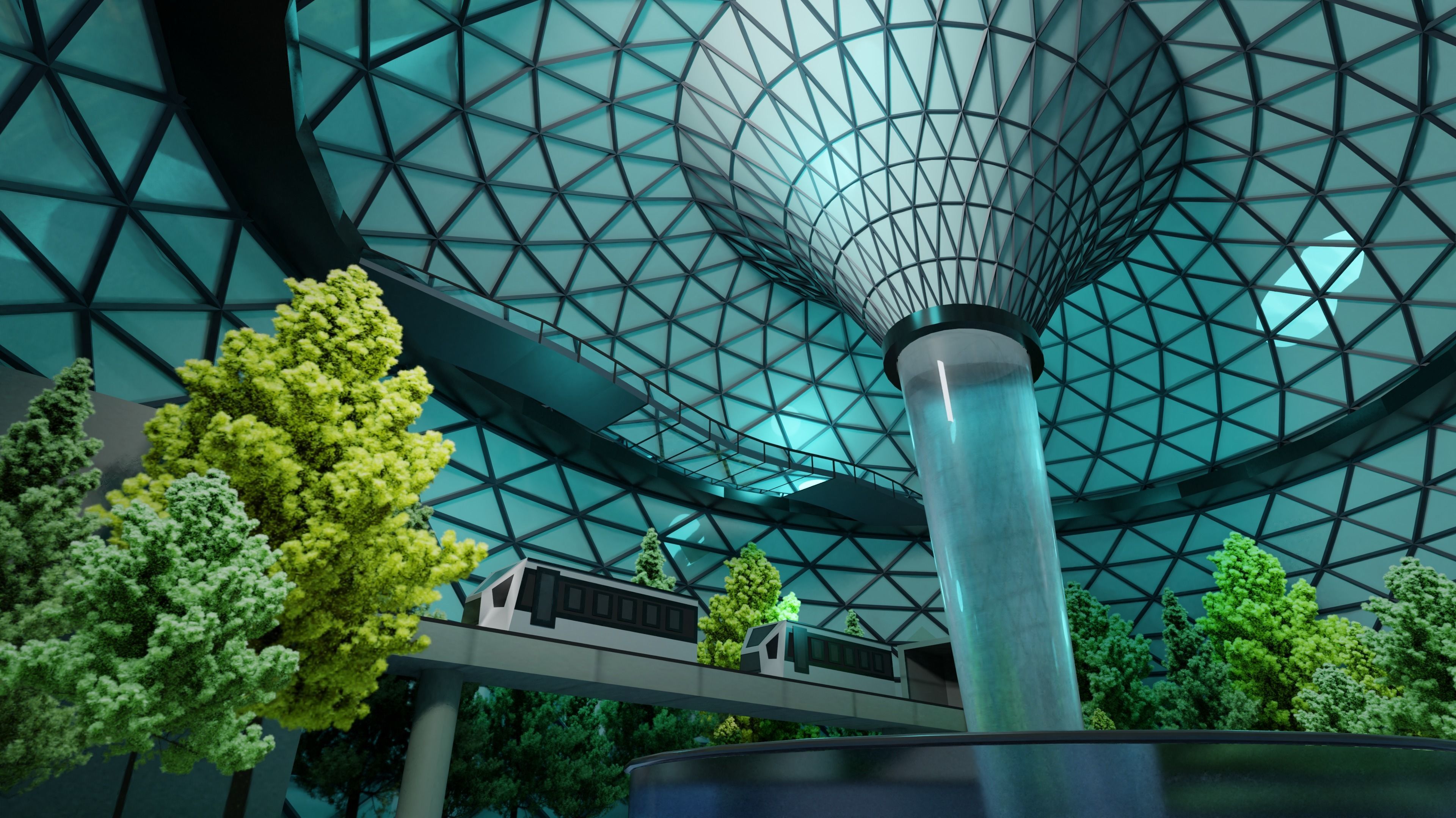Jewel Changi Airport 3D Model 3D model | CGTrader