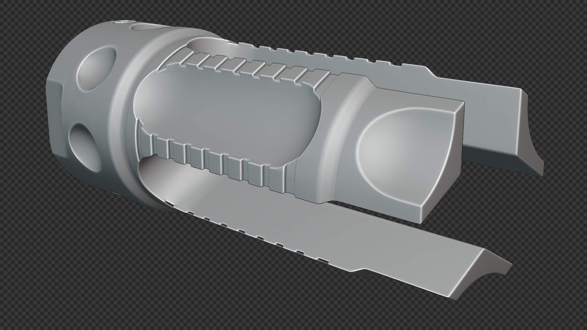 3D model AR-15 KAC QDC Flash Hider VR / AR / low-poly | CGTrader