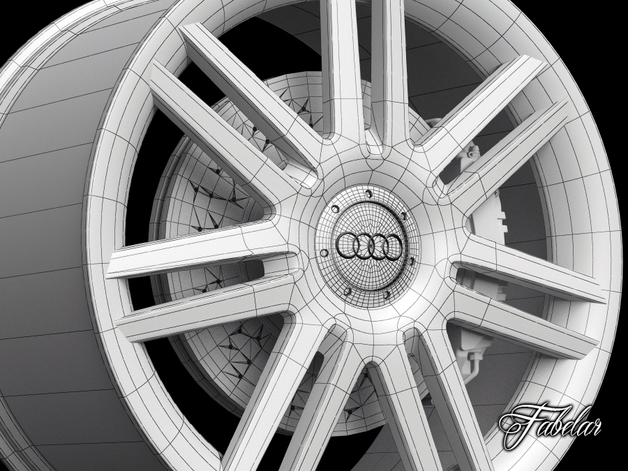 Audi A3 rim 3D model | CGTrader