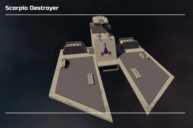 3D model Scorpio Destroyer VR / AR / low-poly | CGTrader
