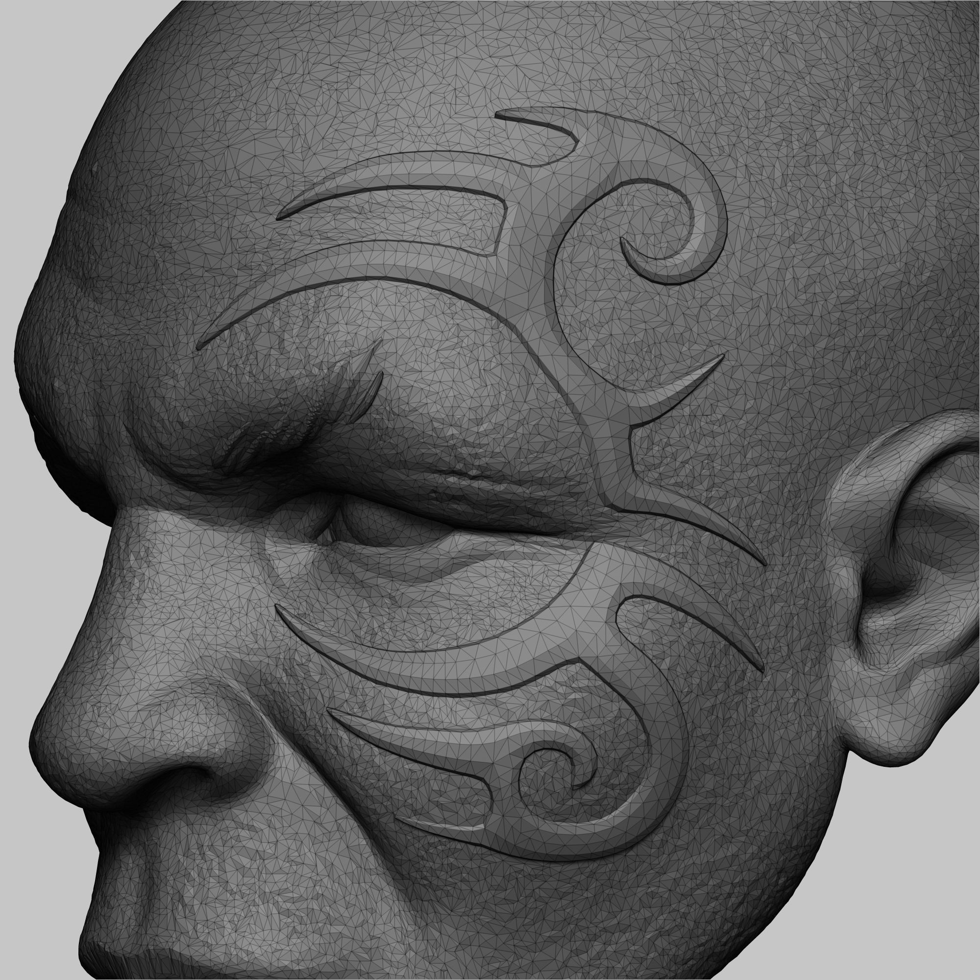 MIKE TYSON - HEAD CUSTOM 3D model 3D printable | CGTrader