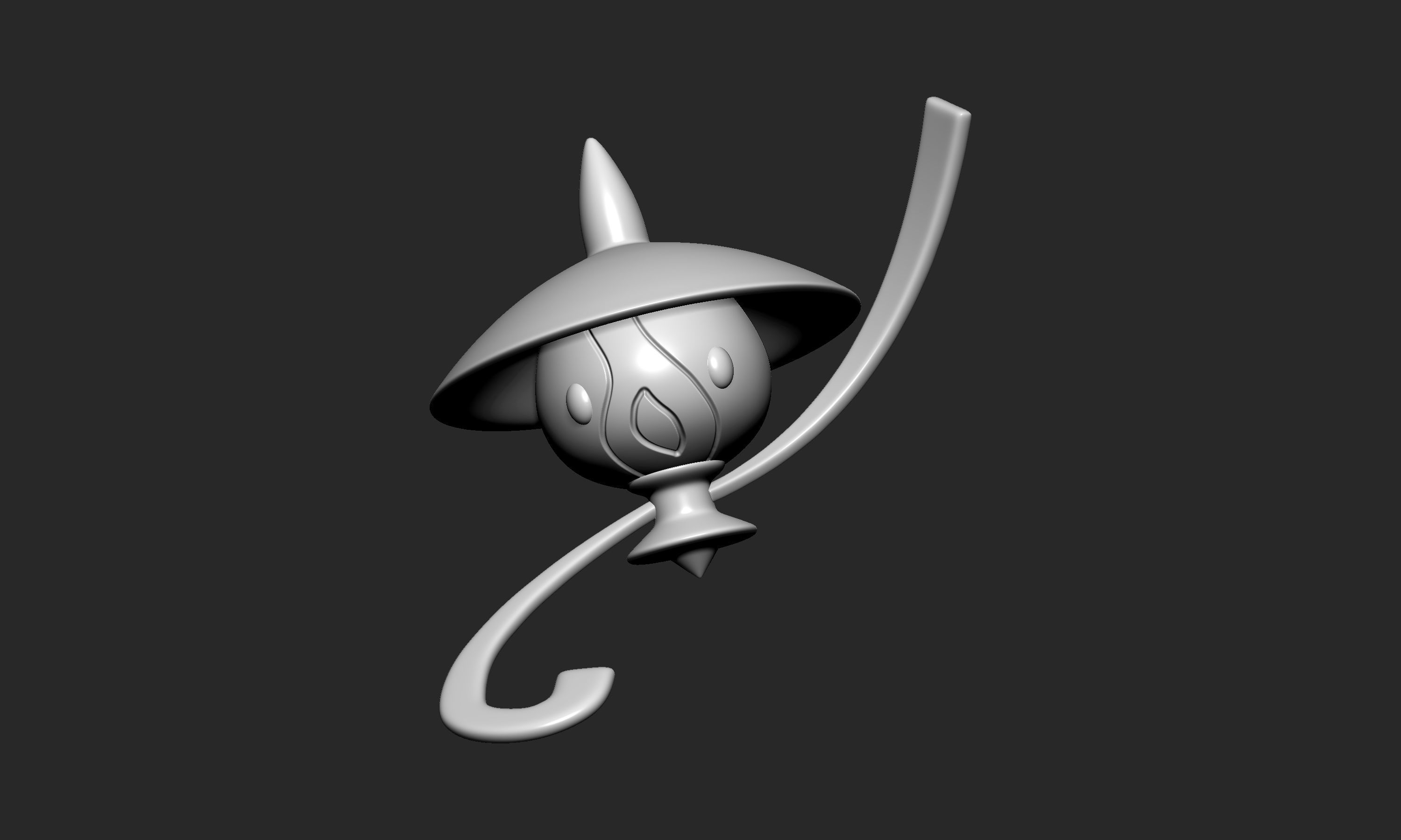 Pokemon - Lampent with 2 poses 3D model 3D printable | CGTrader