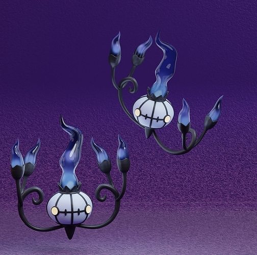 Litwick Lampent And Chandelure Shiny