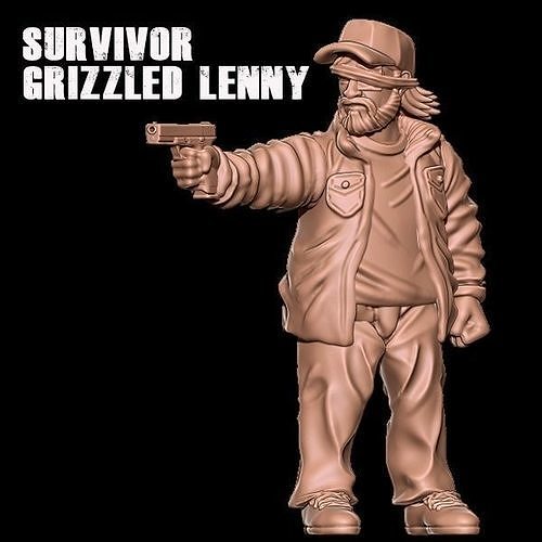 Survivor Grizzled Lenny 3D model 3D printable | CGTrader