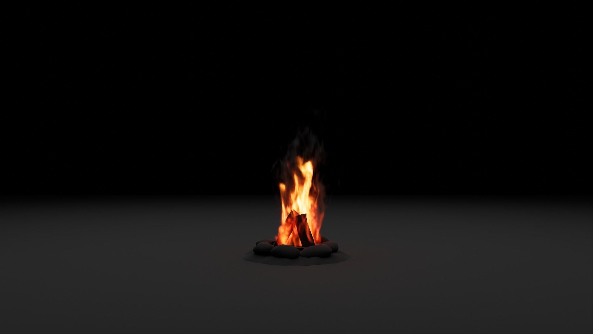 High-Resolution Campfire - VDB animated 3D model animated | CGTrader
