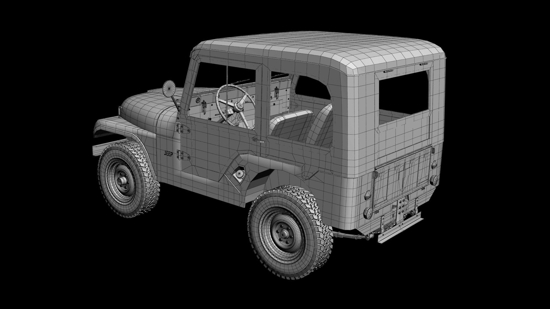 Jeep CJ5 3D model | CGTrader