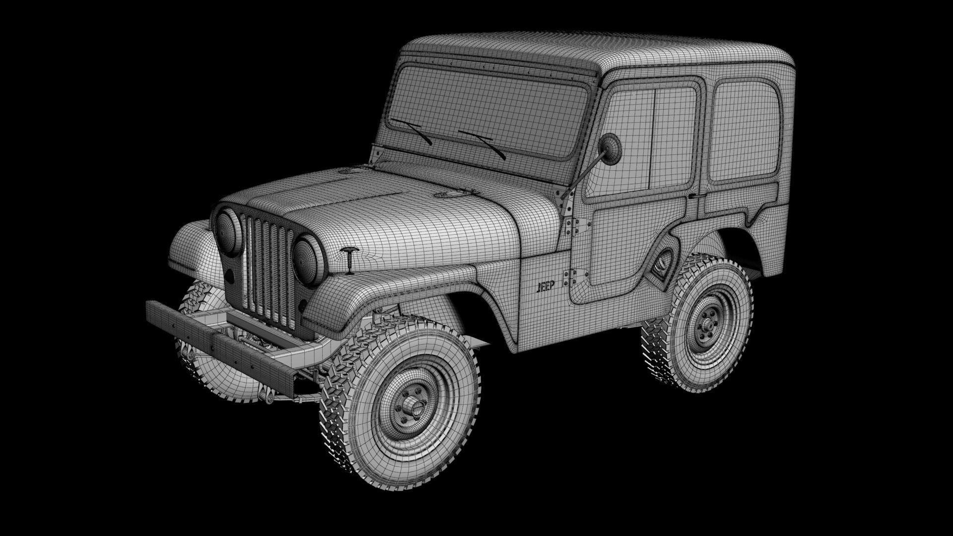 Jeep CJ5 3D model | CGTrader