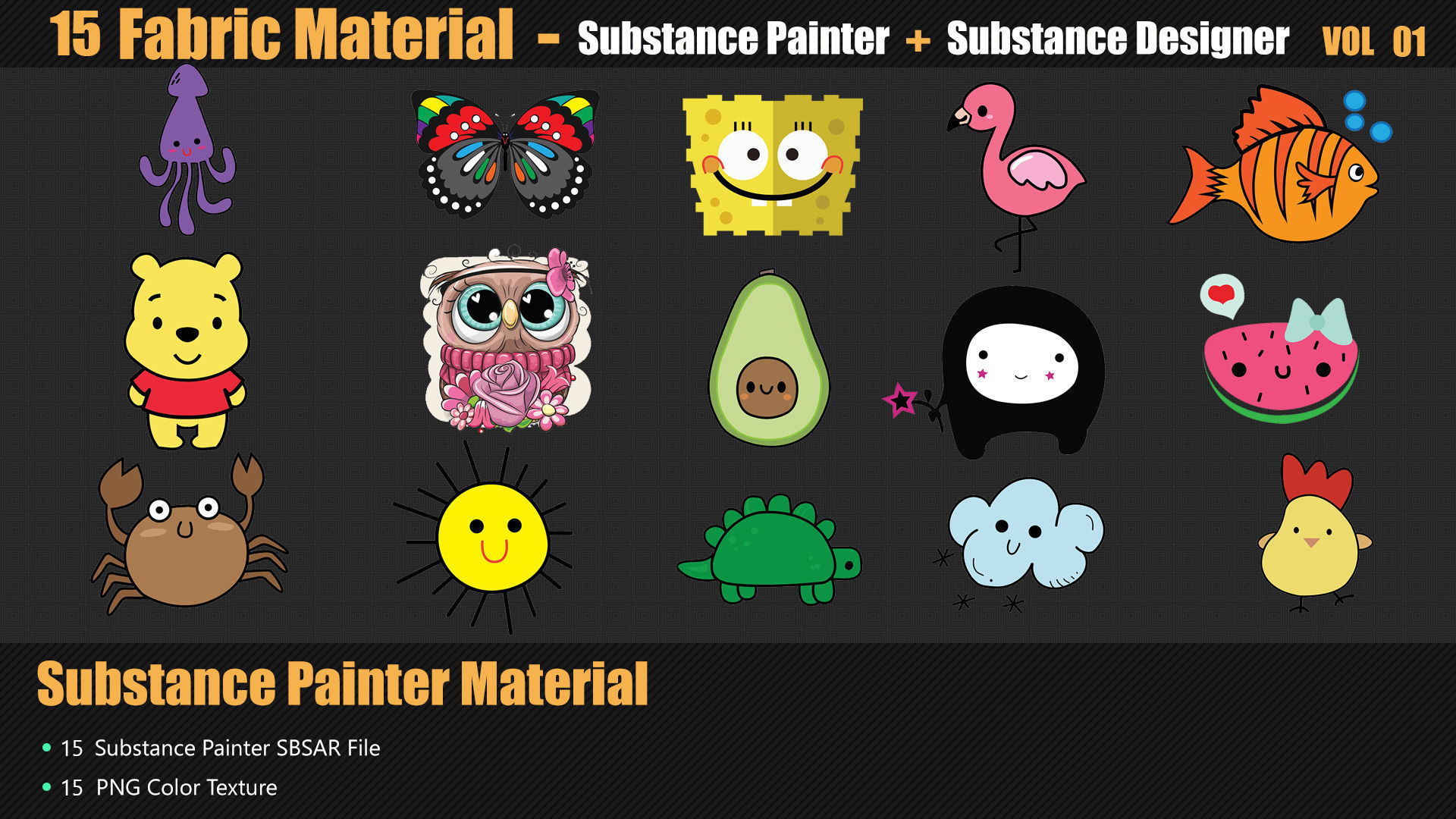 15 Fabric Materials In Substance Painter And Designer Texture | CGTrader