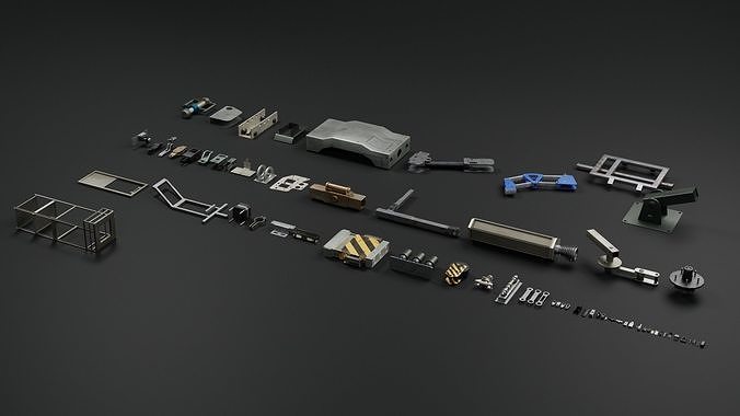 3D model Random Greebles VR / AR / low-poly | CGTrader