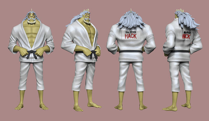 Hack One Piece Character 3D model 3D printable | CGTrader