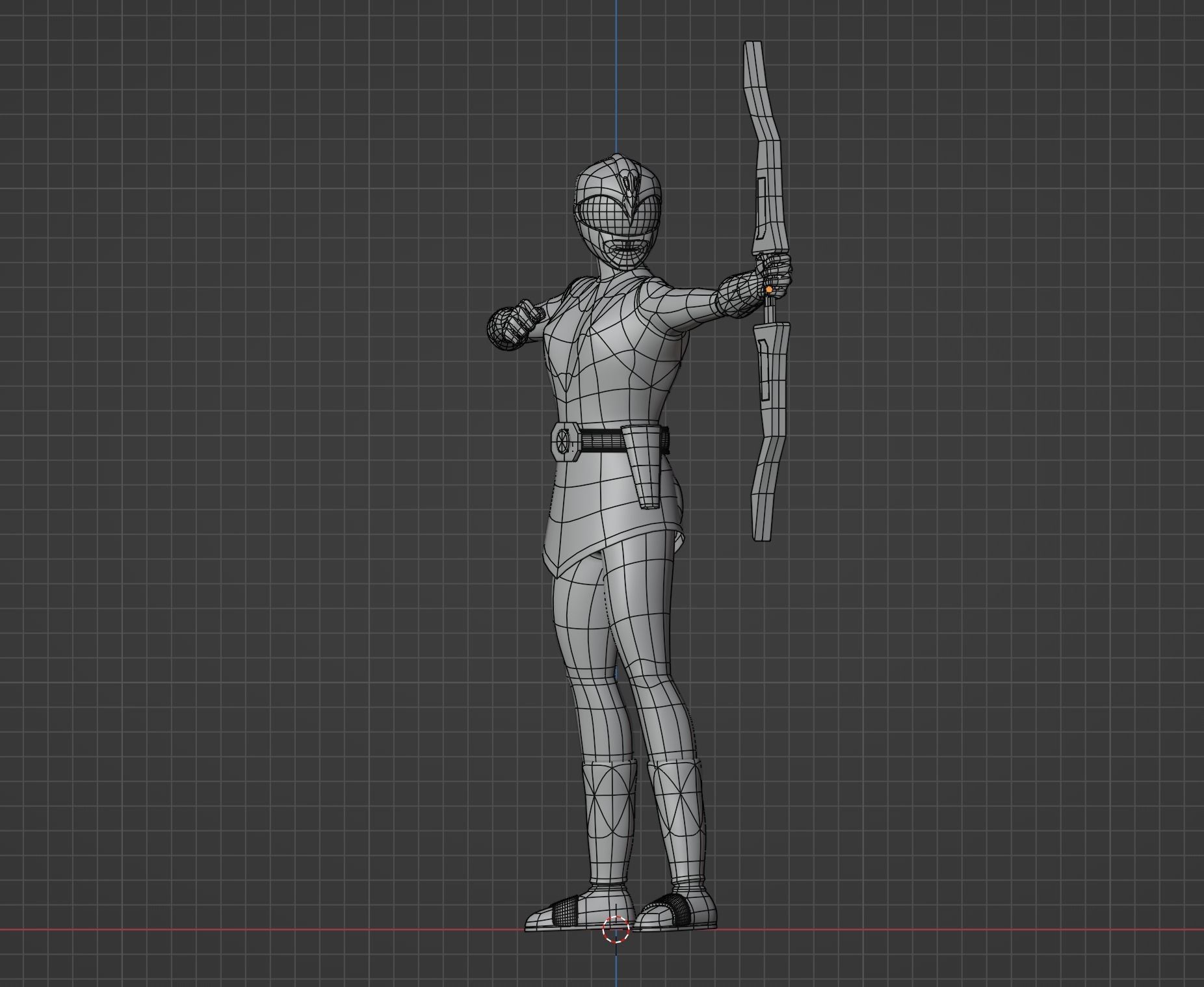 Pink Ranger - Mighty Morphin Power Ranger 3D model rigged | CGTrader