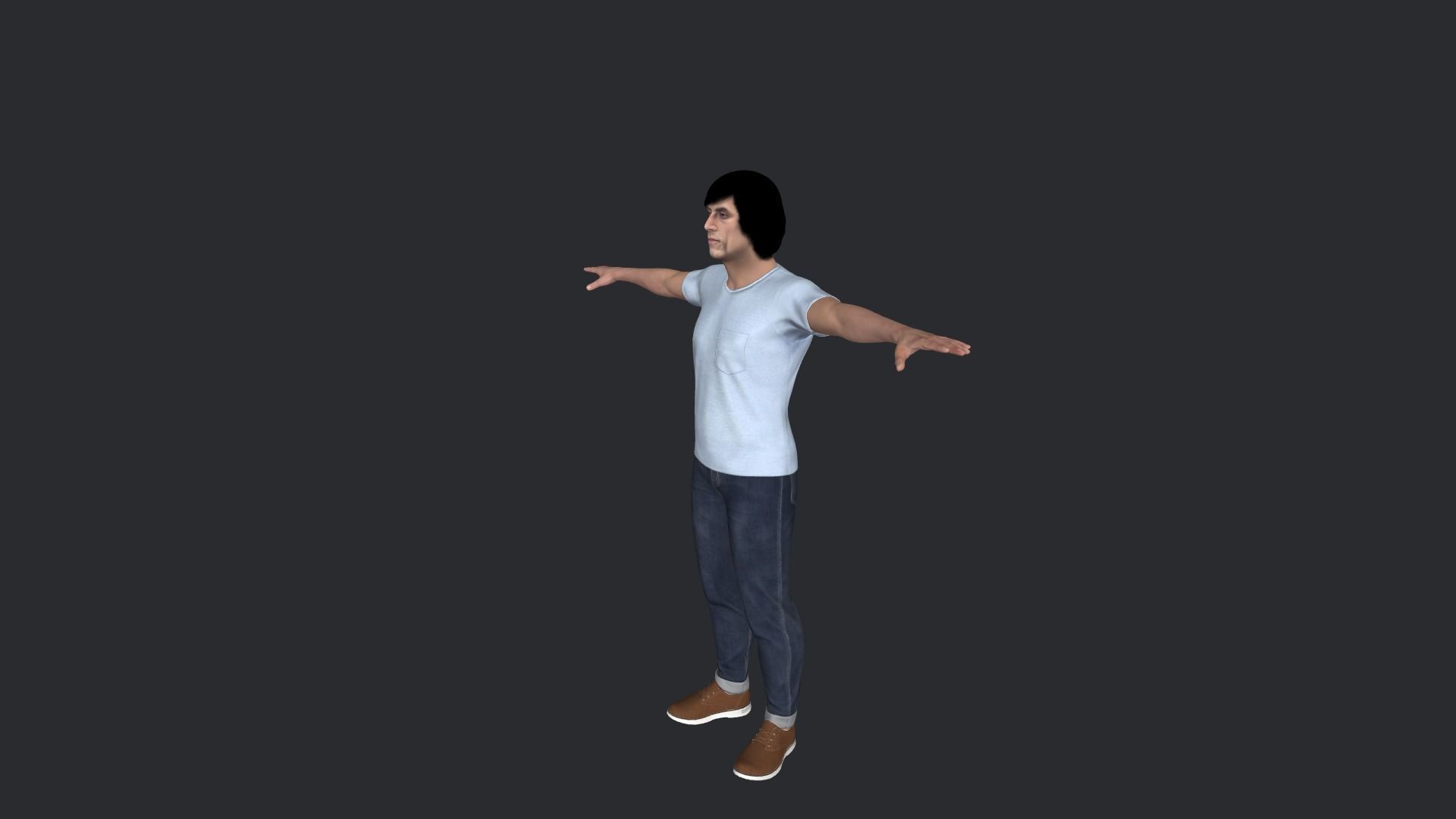 Anton Chigurh Hyper Realistic Full Body Rigged Character 3D model ...