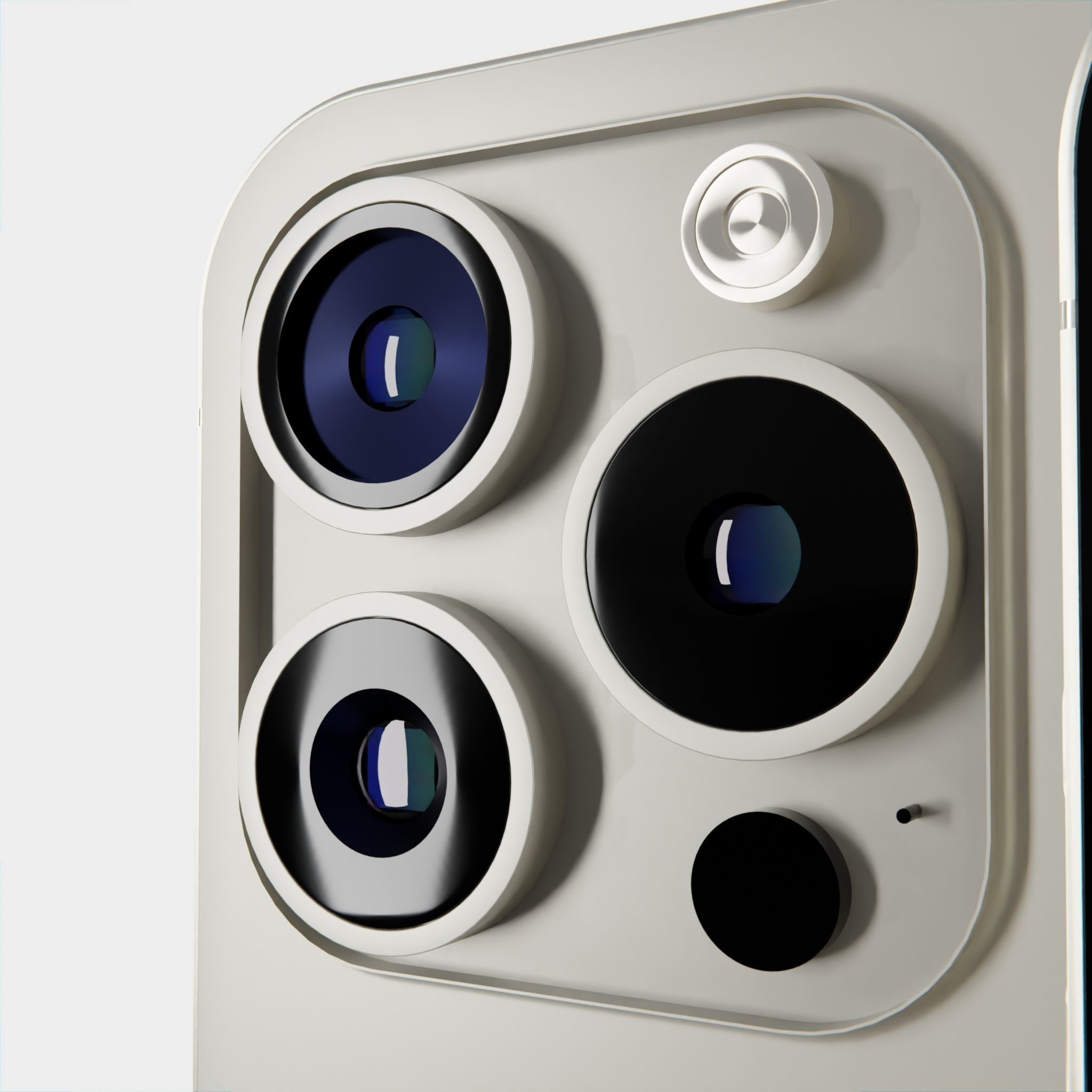 3D model Apple iPhone 15 Pro Max Natural Titanium Pixels effects VR ...