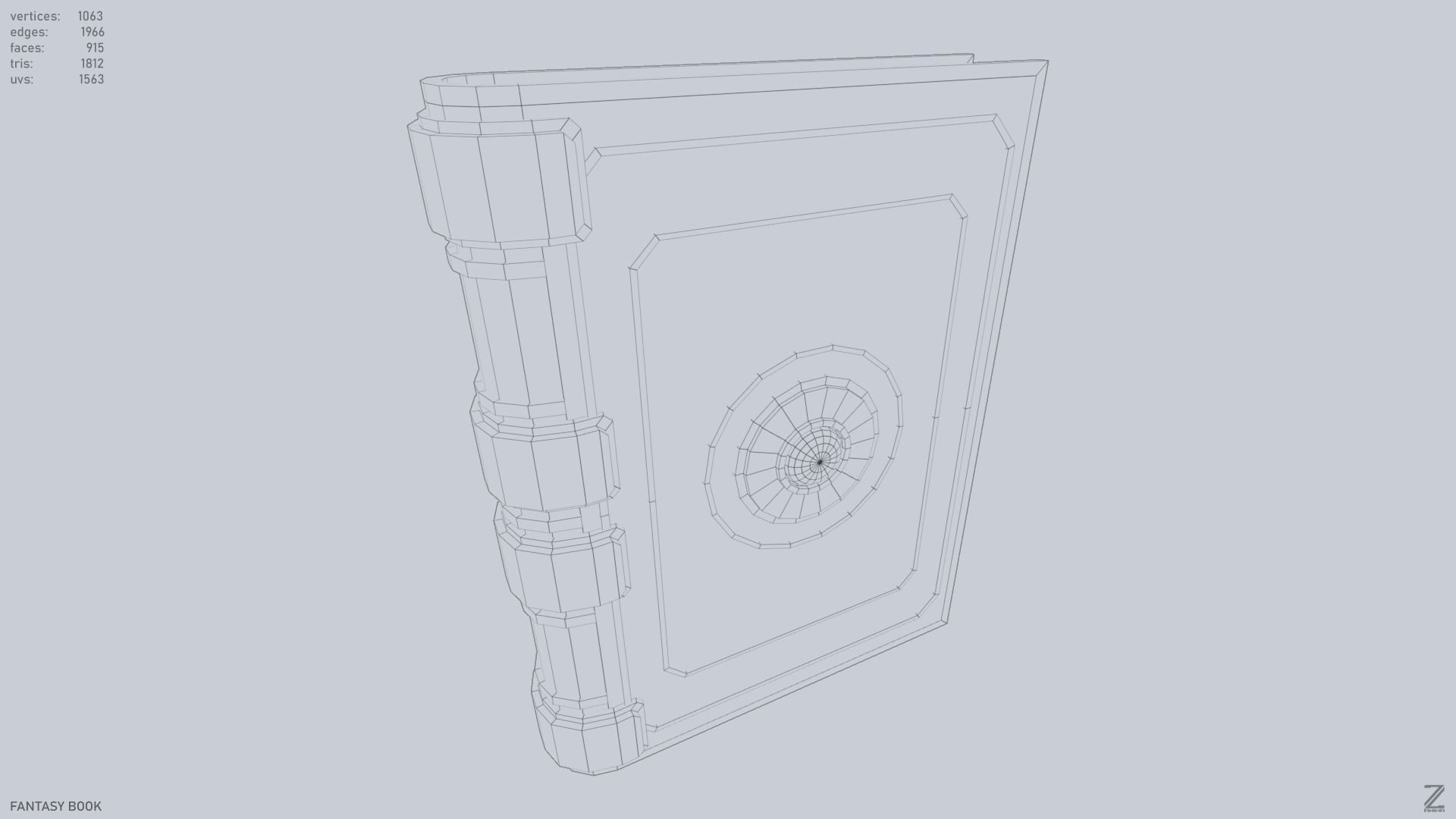 3D model Fantasy book VR / AR / low-poly | CGTrader