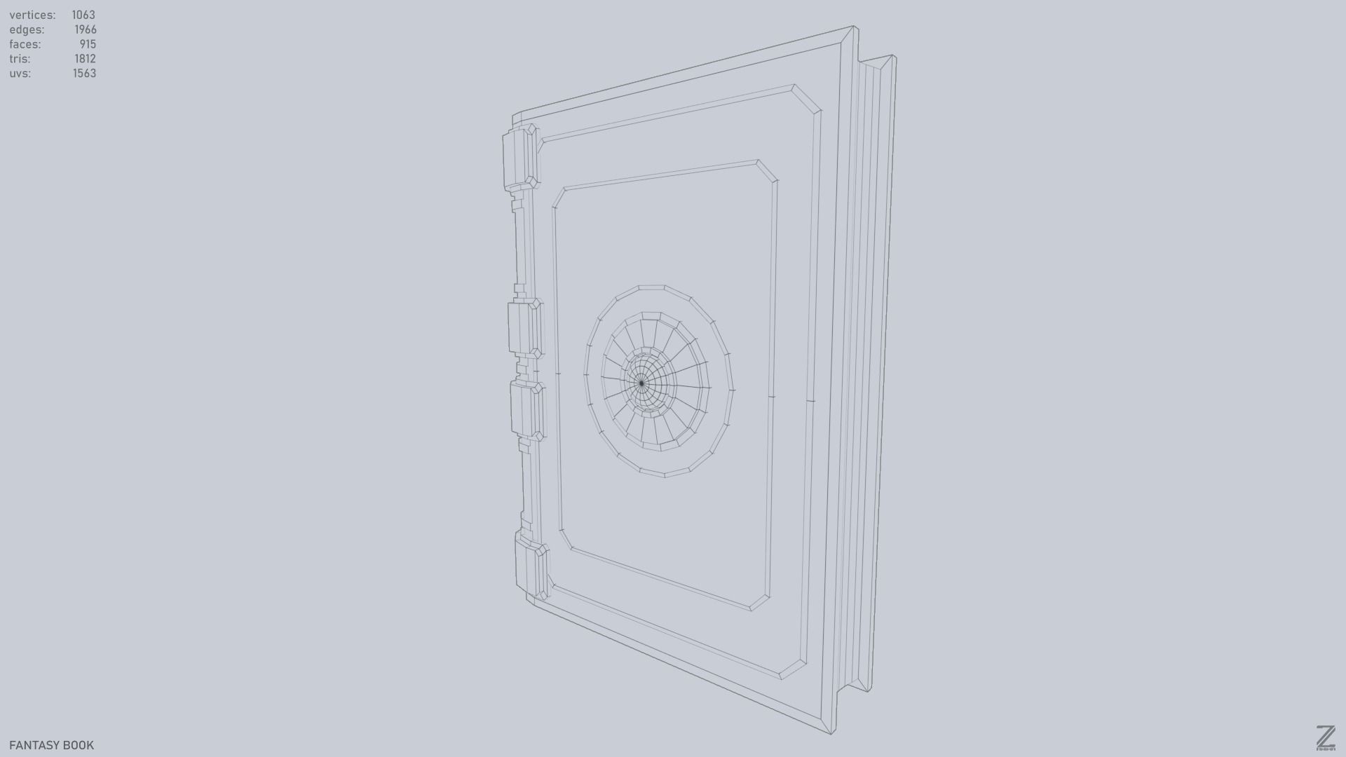 3D model Fantasy book VR / AR / low-poly | CGTrader