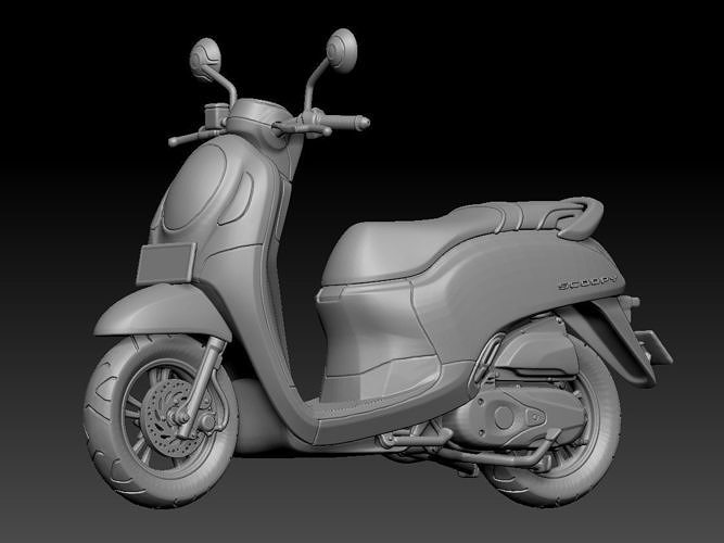 honda scoopy 3D model 3D printable | CGTrader