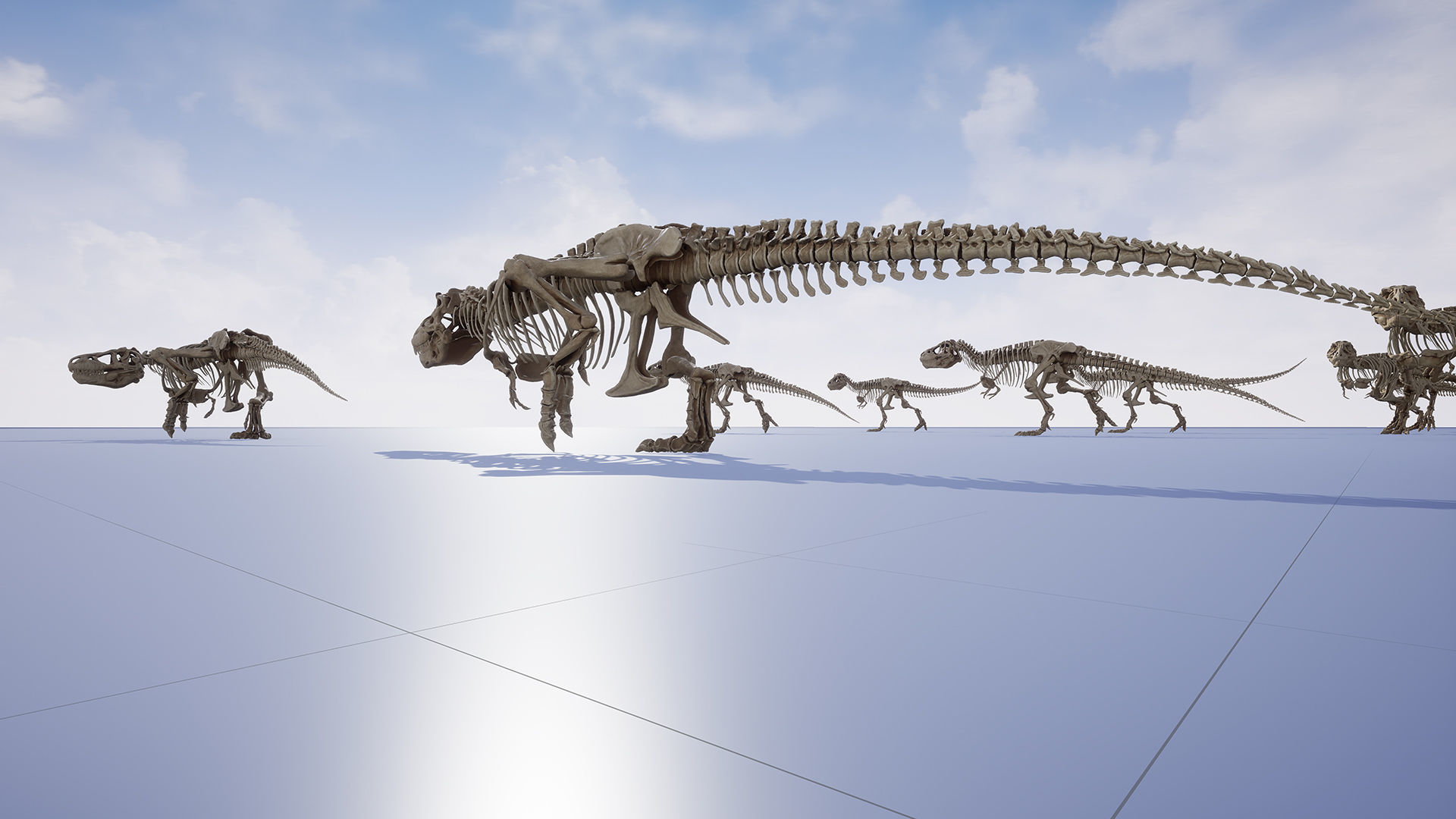 3D model Tyrannosaurus Rex Sue Skeleton -Unreal Engine and Unity ...