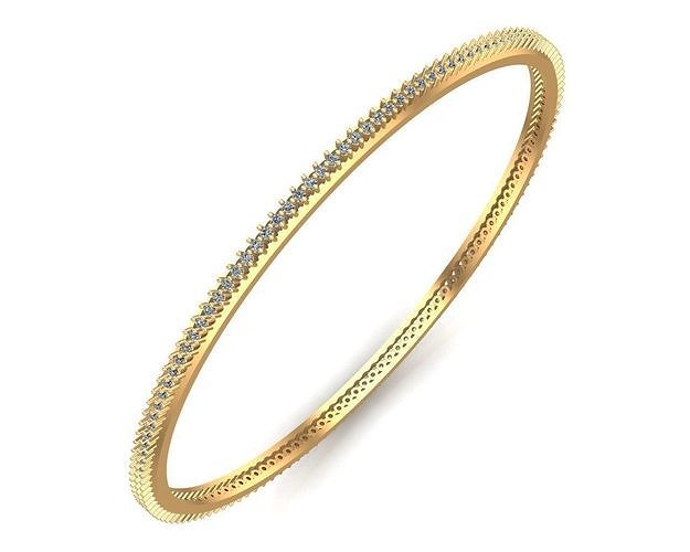 Gold Diamond Look Light Bangle 3D model 3D printable | CGTrader