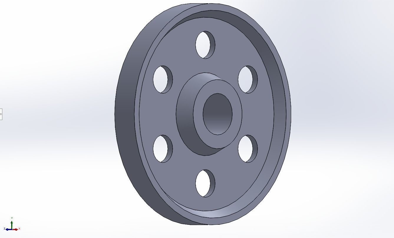 SOLIDWORKS 2022 and Engineering Graphics Pully 3D model 3D printable ...