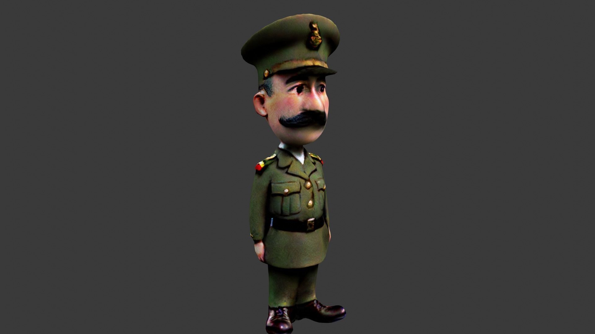 3D model World War II Commander VR / AR / low-poly | CGTrader