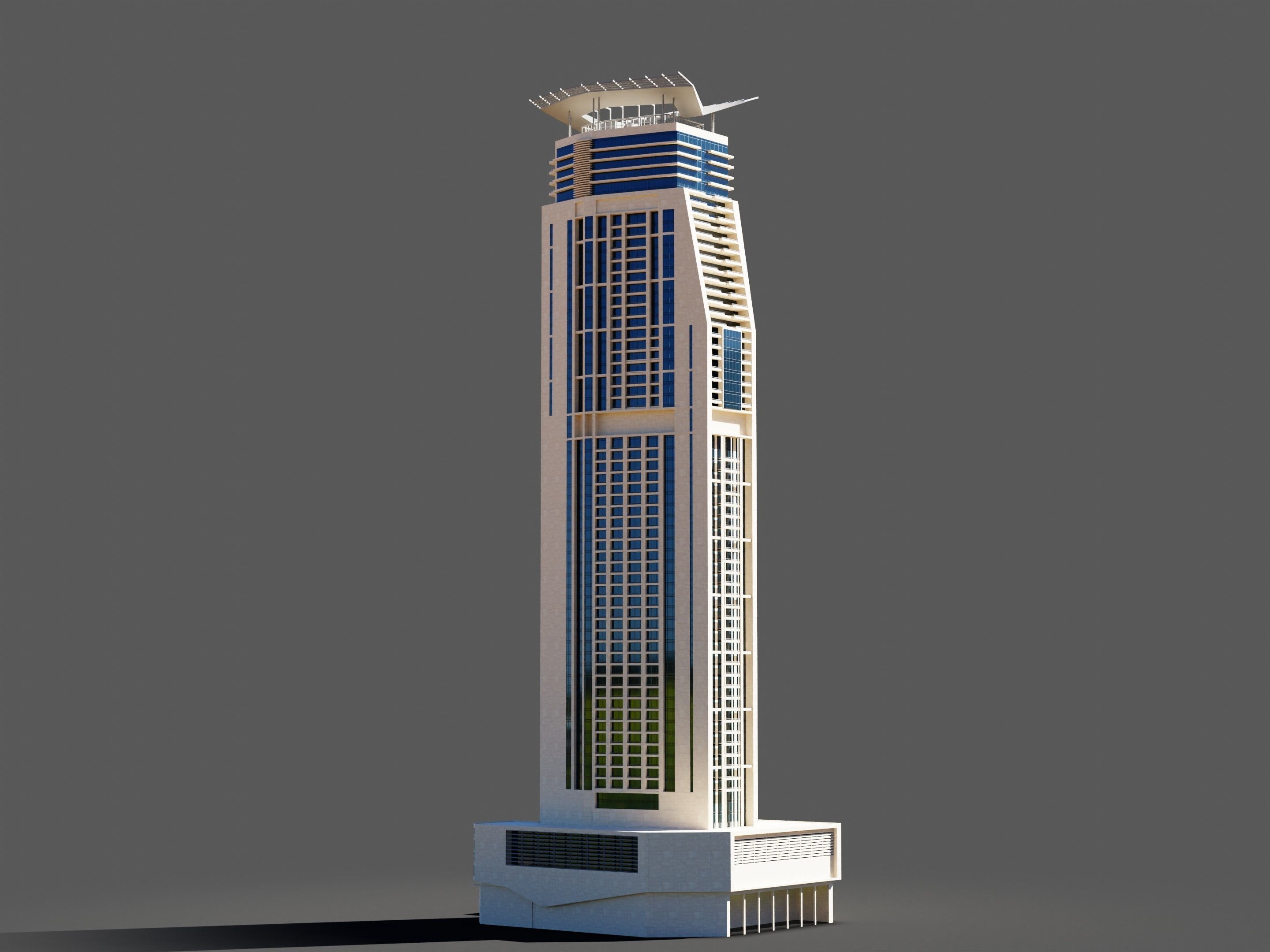 Marina Heights Tower - Dubai marina 3D model | CGTrader