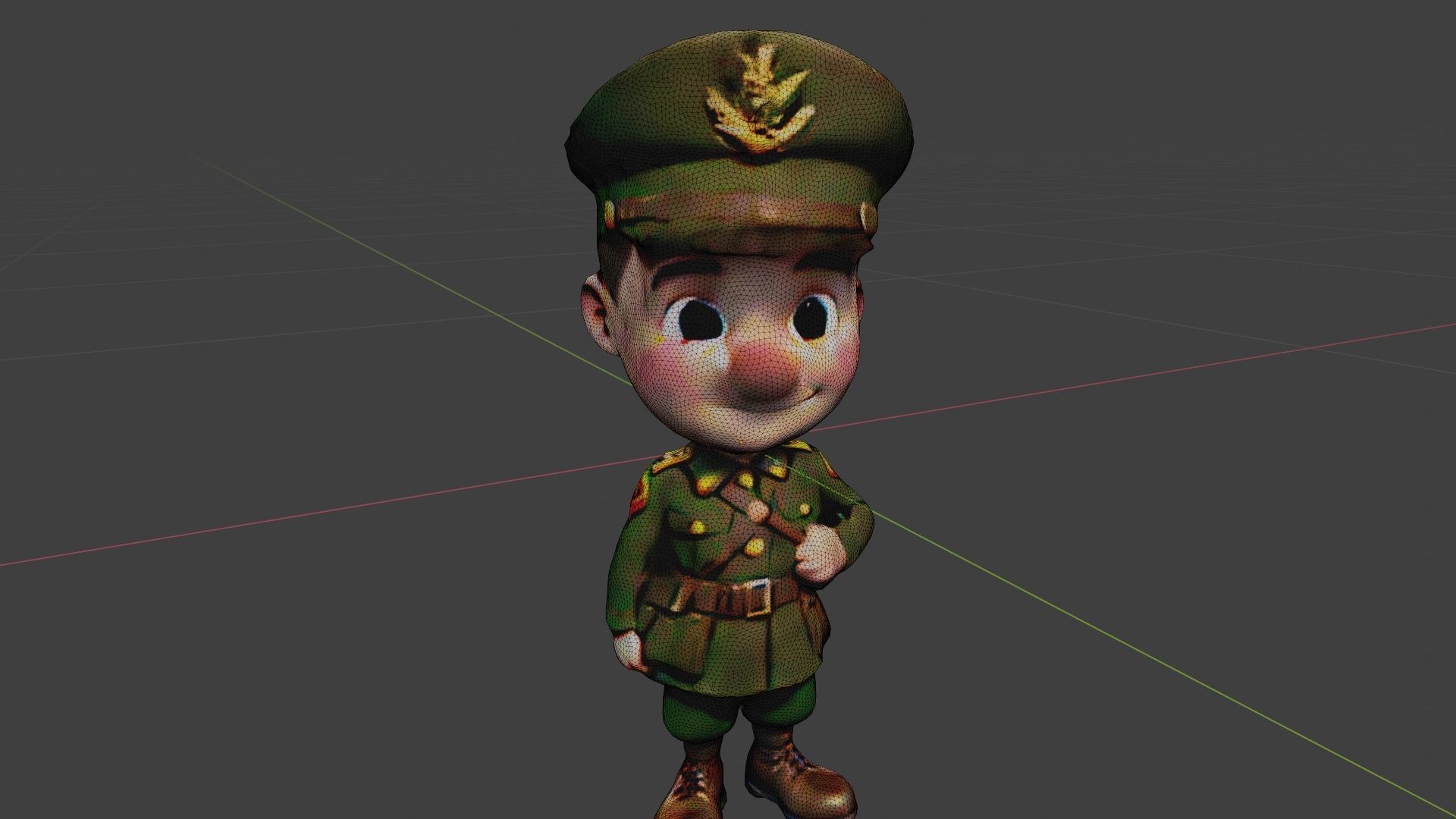 3D model World War II Soldier VR / AR / low-poly | CGTrader