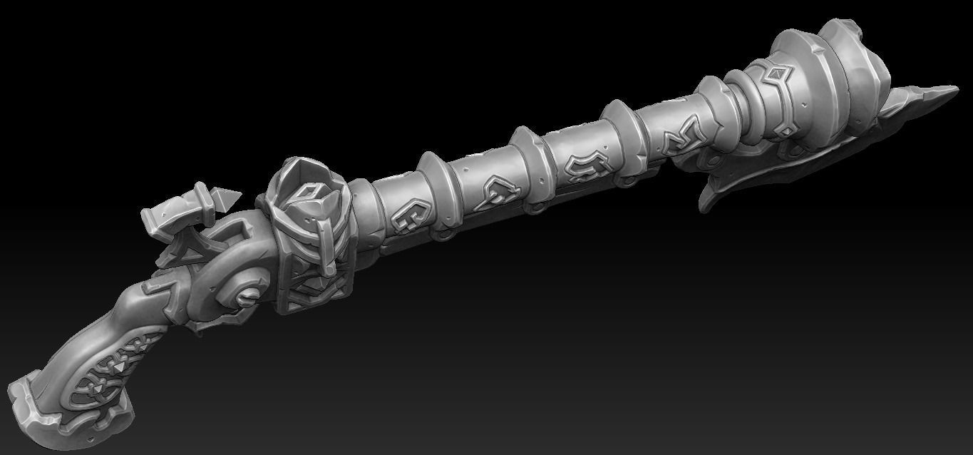 Dwarf musket 3d print 3D model 3D printable | CGTrader