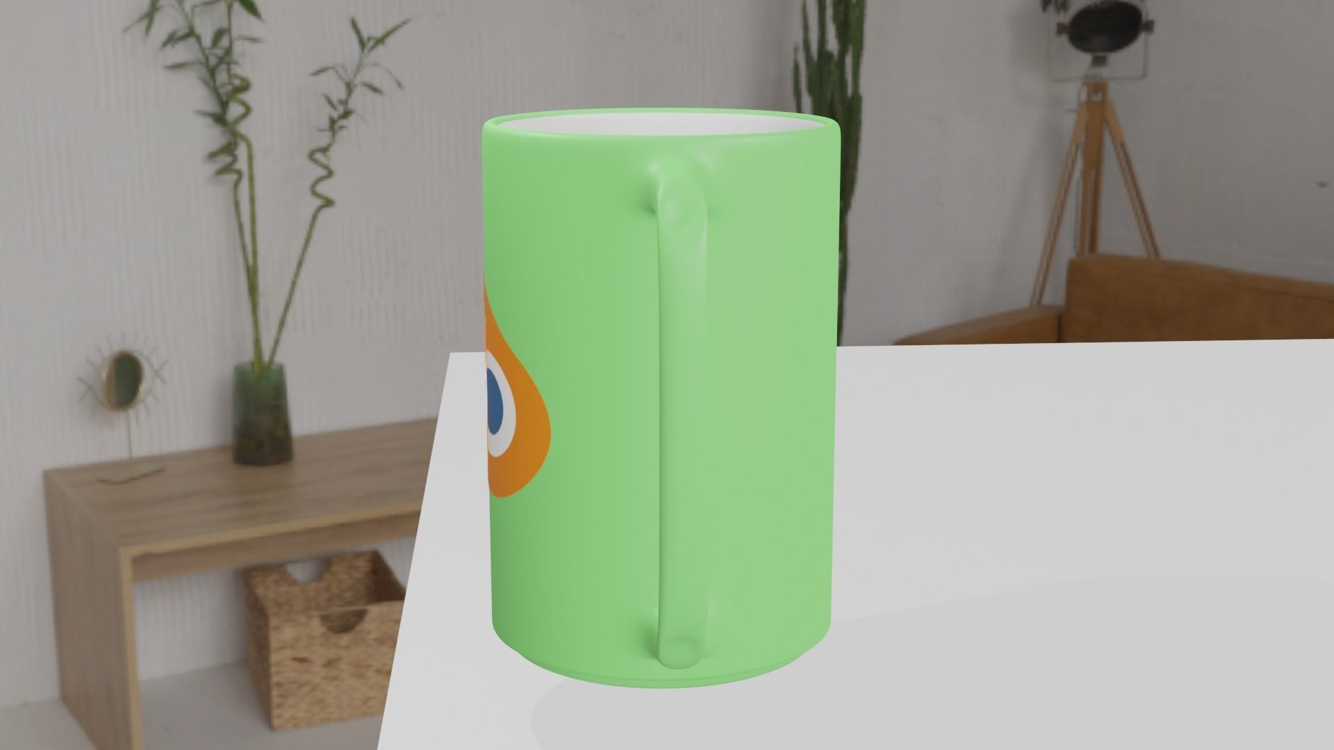 Mug With Blender Logo 3D model | CGTrader