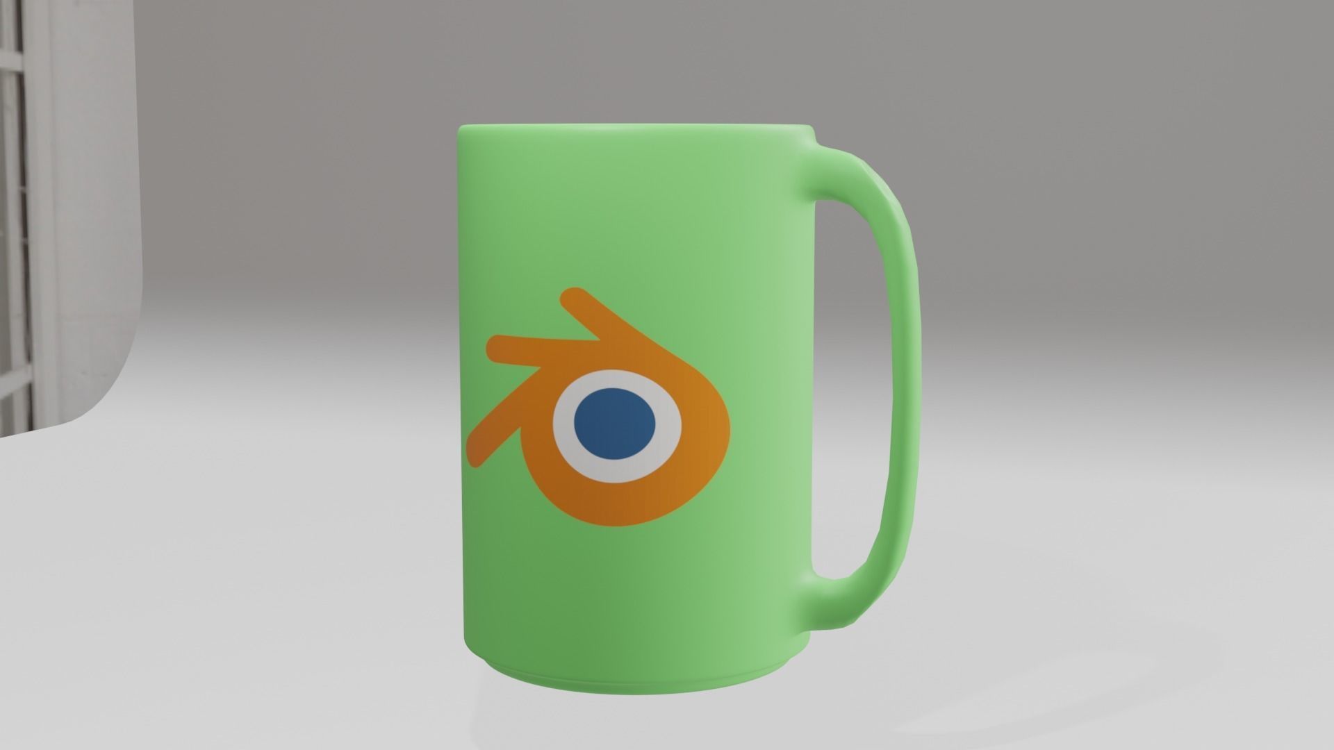 Mug With Blender Logo 3D model | CGTrader
