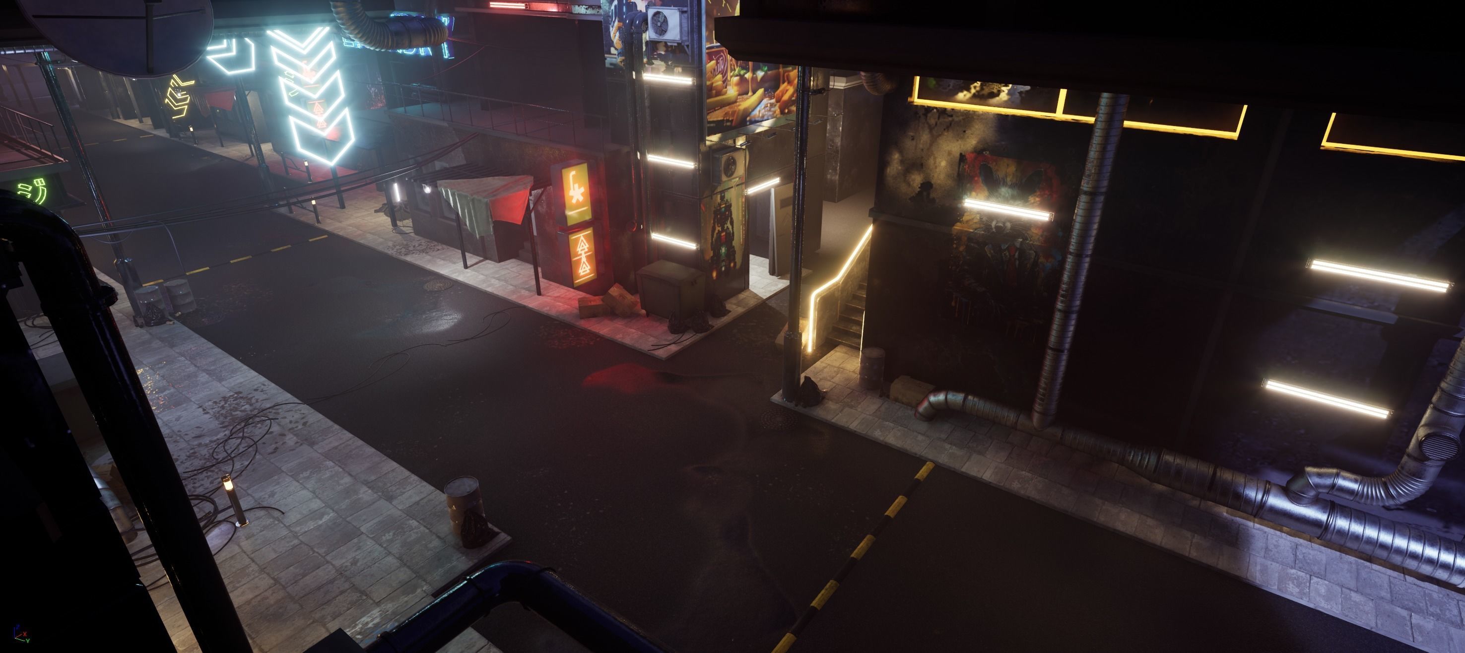 3D model Neon City Cyberpunk for UE5 VR / AR / low-poly | CGTrader