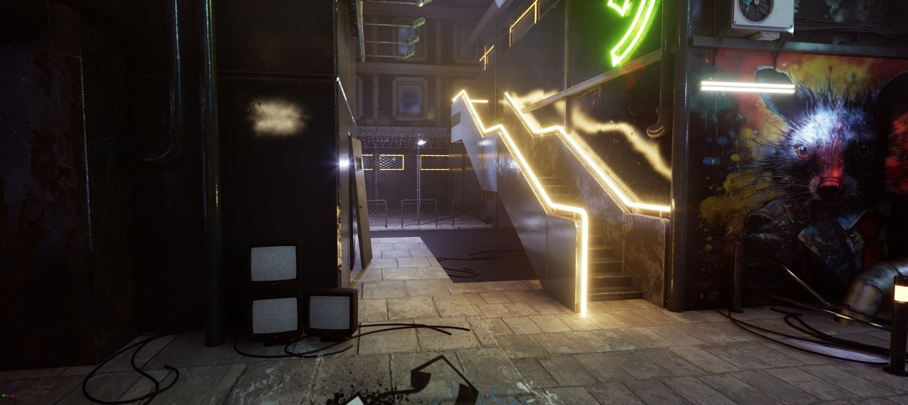 3D model Neon City Cyberpunk for UE5 VR / AR / low-poly | CGTrader