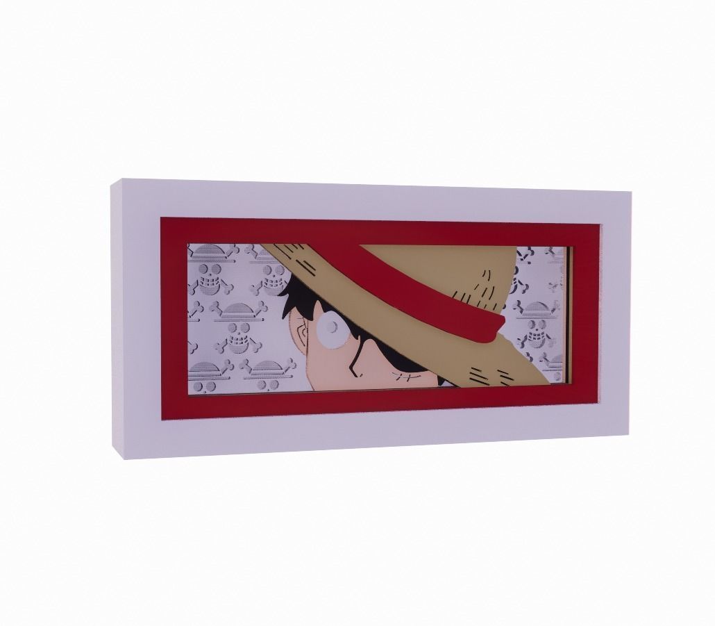 One Piece Luffy Light Box 3D model | CGTrader