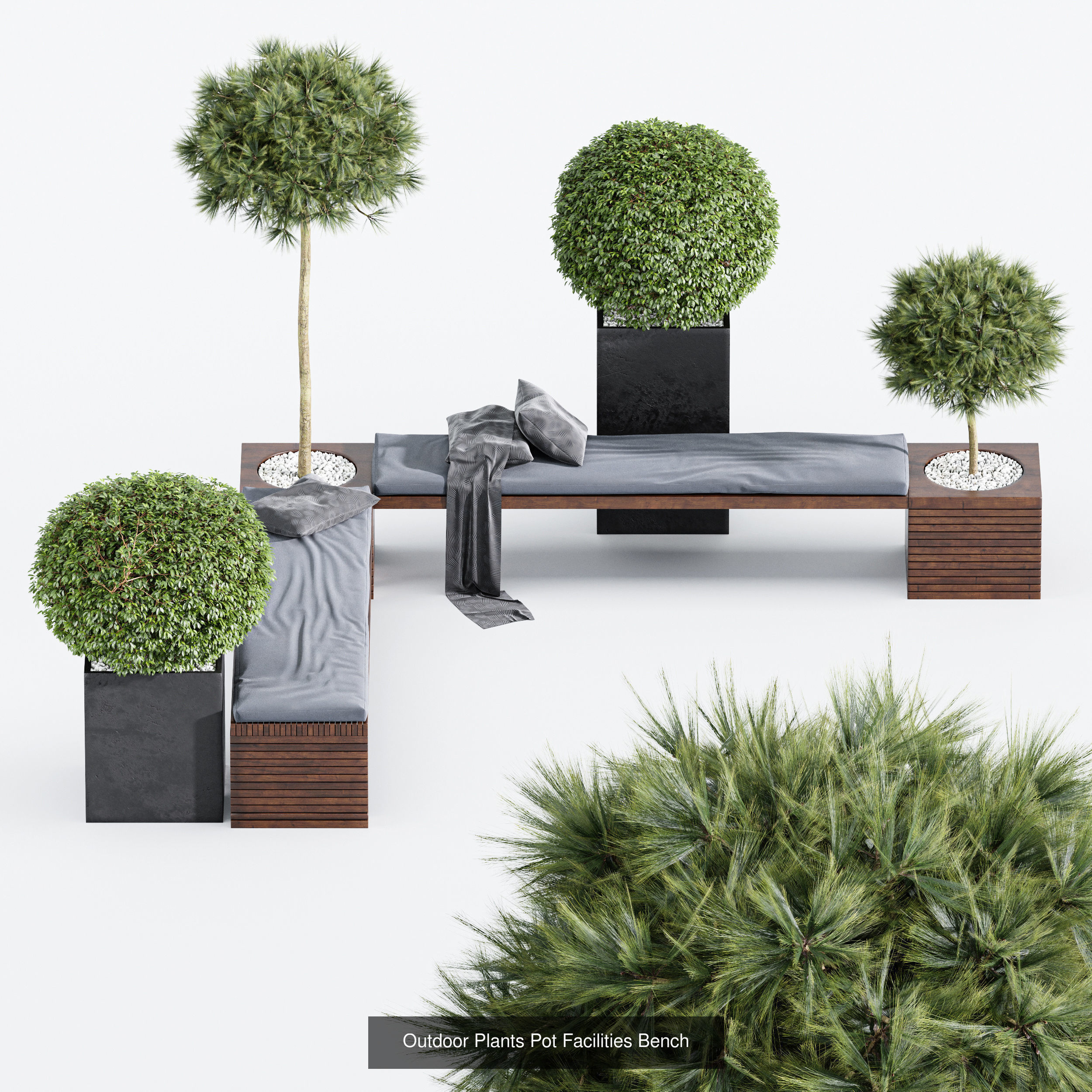 6 Different SETS of Plant Outdoor SET VOL81 3D Model Collection | CGTrader