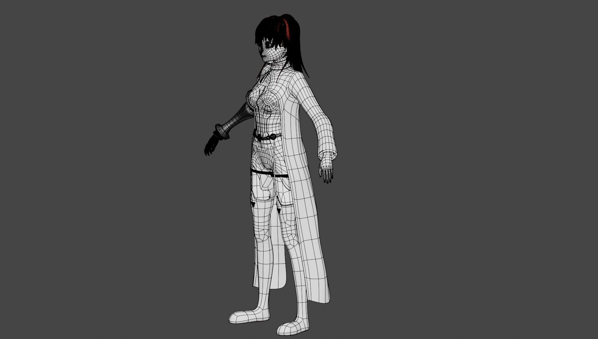 3D model Anime Girl rigged VR / AR / low-poly | CGTrader