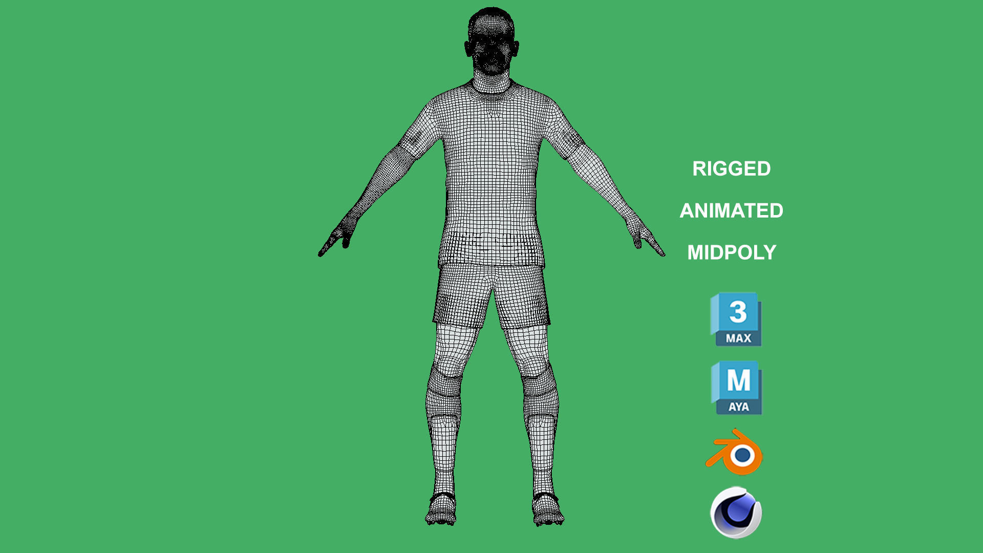 3D Rigged Gabriel Jesus 2024 3D model animated rigged | CGTrader