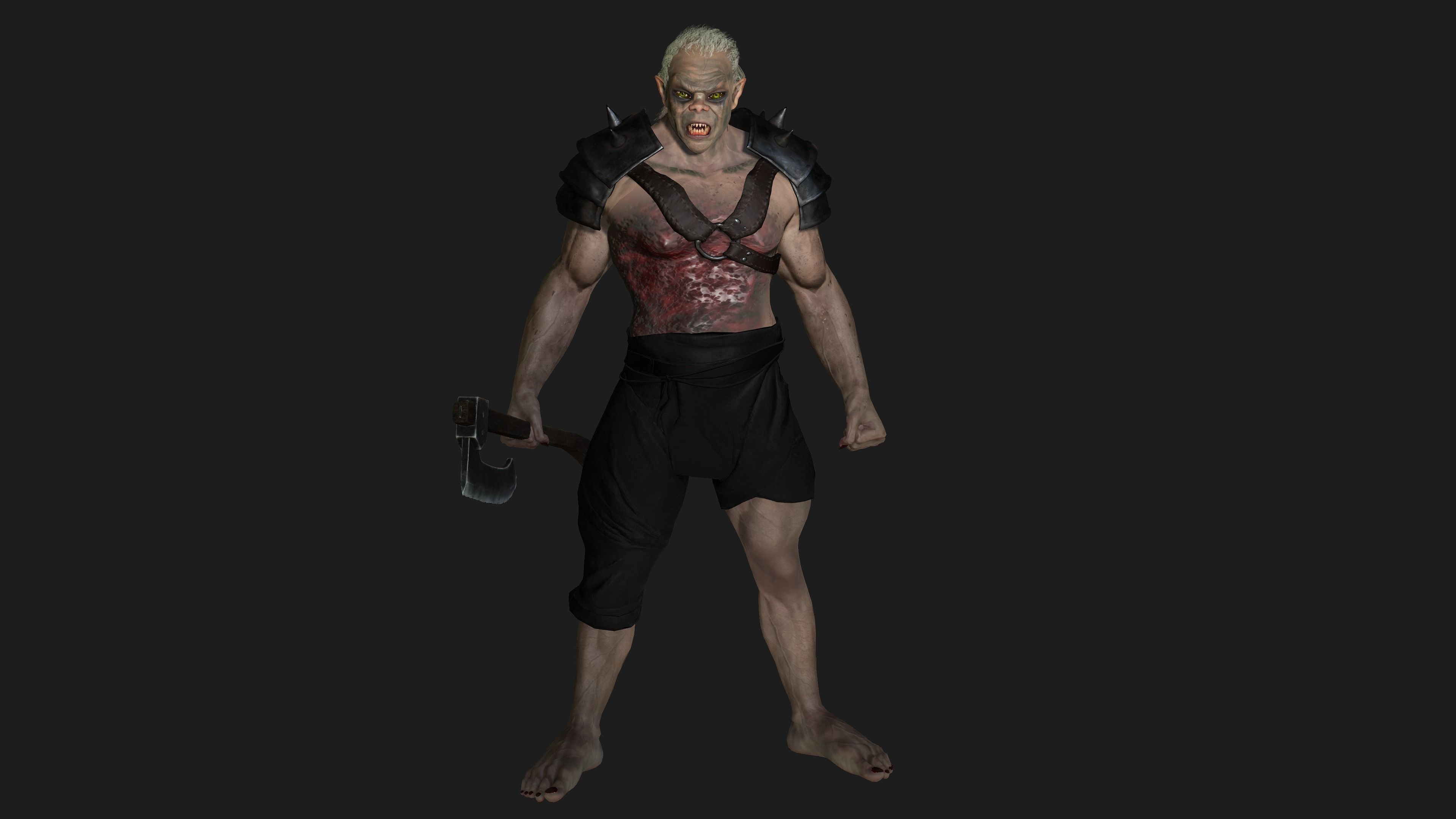 3D model AAA 3D REALISTIC CHARACTER - THE WOUNDED MONSTER 03 VR / AR ...