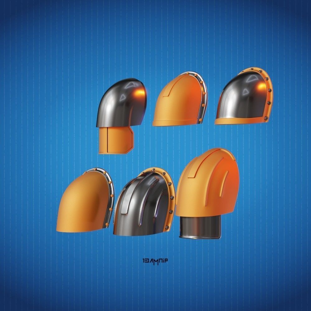 HEAVY INFANTRY MANDALORIAN SHOULDER ARMOR COLLECTION 3D model 3D ...