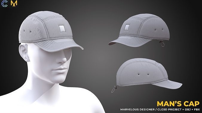 Mens Cap 3D model | CGTrader