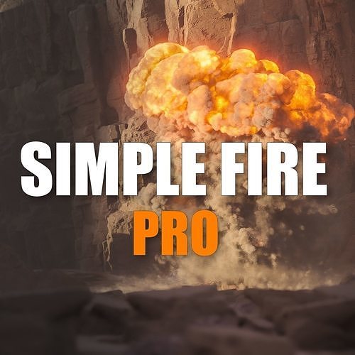 Simple Fire Pro Shader and Free Explosion 3D Model 3D model animated ...