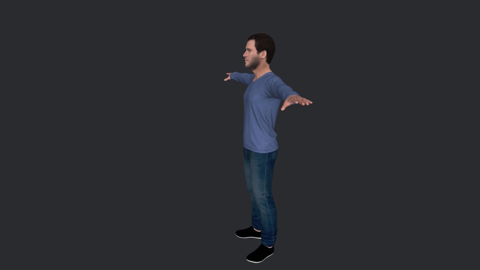 Chris Hemsworth Hyper Realistic Full Body Rigged Character 3D model ...