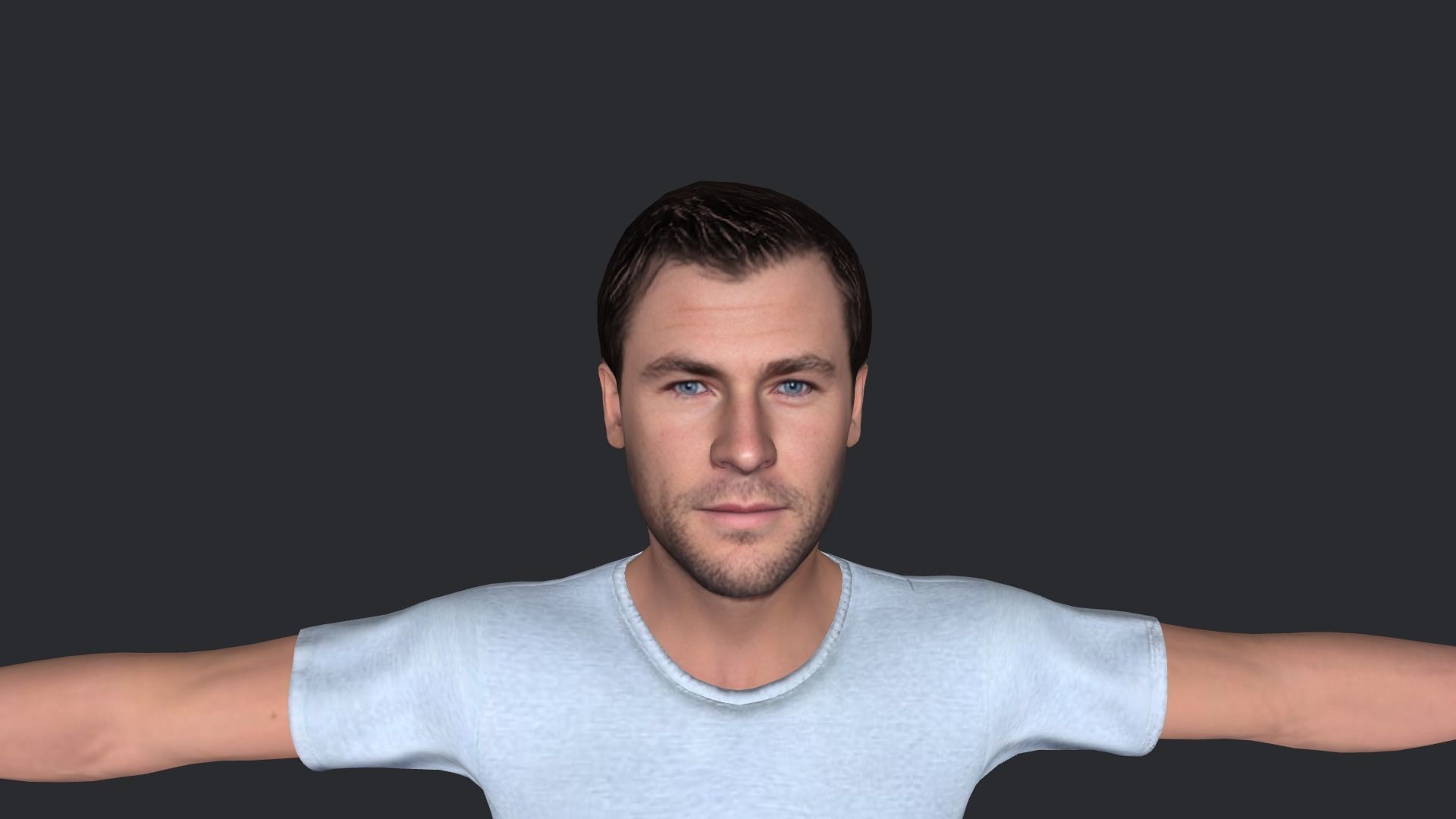 Chris Hemsworth Hyper Realistic Full Body Rigged Character 3D model ...