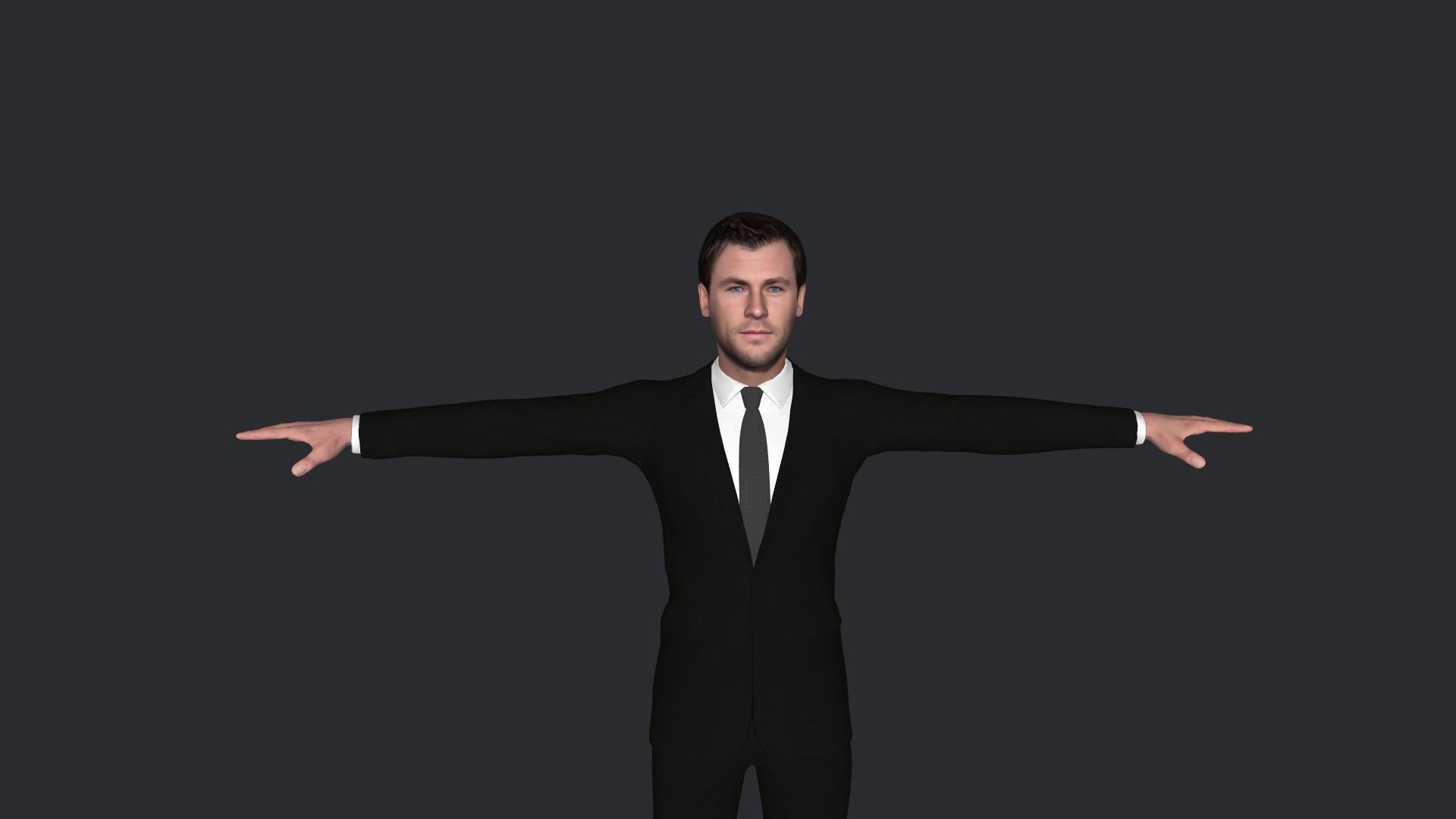 Chris Hemsworth Hyper Realistic Full Body Rigged Character 3D model ...